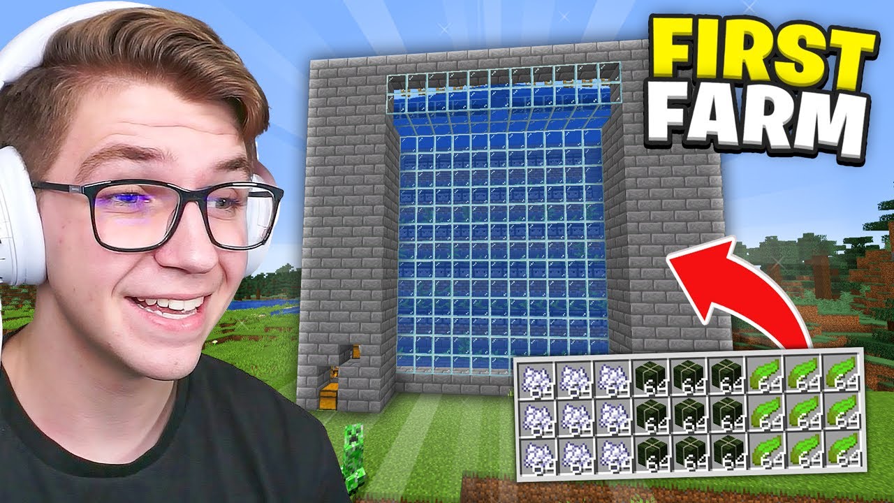I Made The *BEST* First Farm on the Server... (Cloutcraft SMP) - YouTube