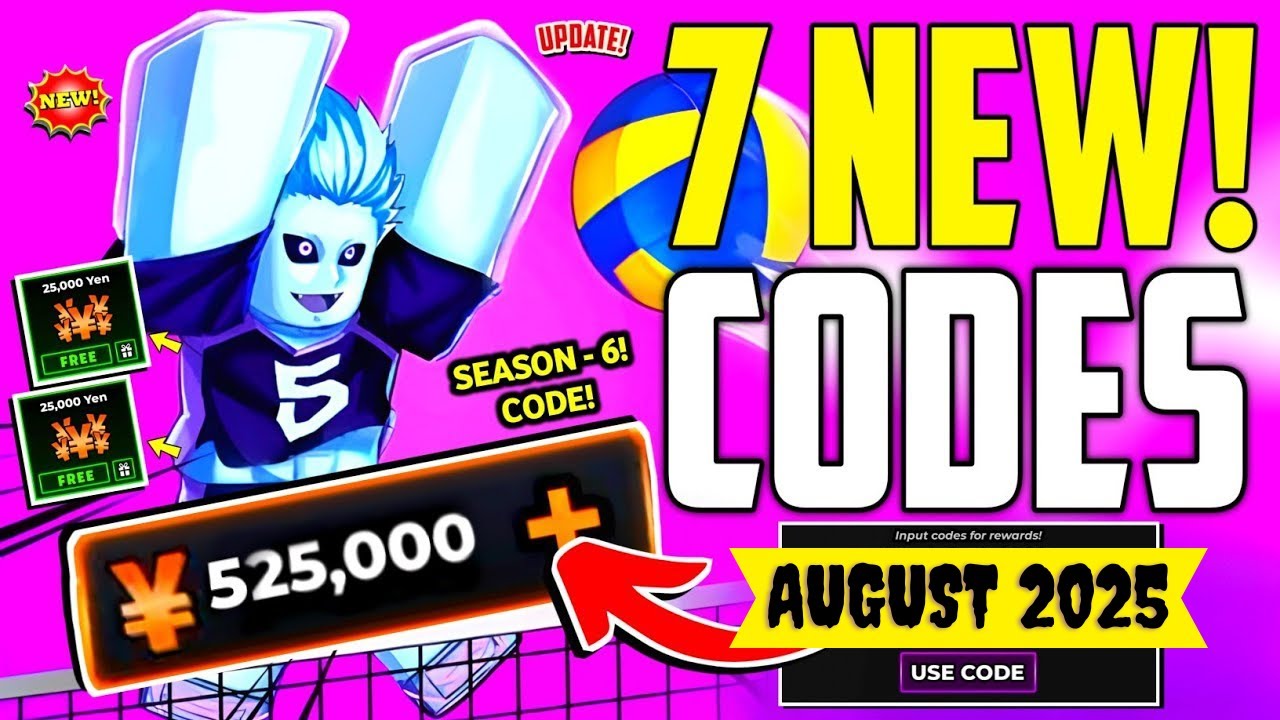 ⚠️AUGUST- 29!💥[CODE]⚠️ VOLLEYBALL LEGENDS ROBLOX CODES JULY 2025 - VOLLEYBALL LEGENDS CODES ...