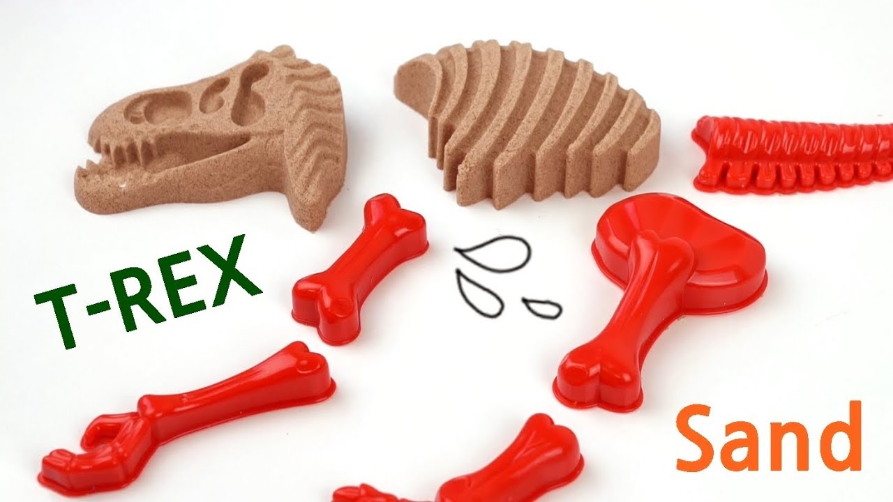 T-REX Sand | Kinetic Sand Dinosaur - YouTube