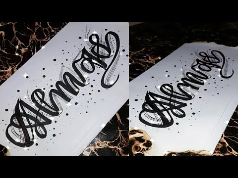 Calligraphy||Almas Name Calligraphy request!Drop your names below ...