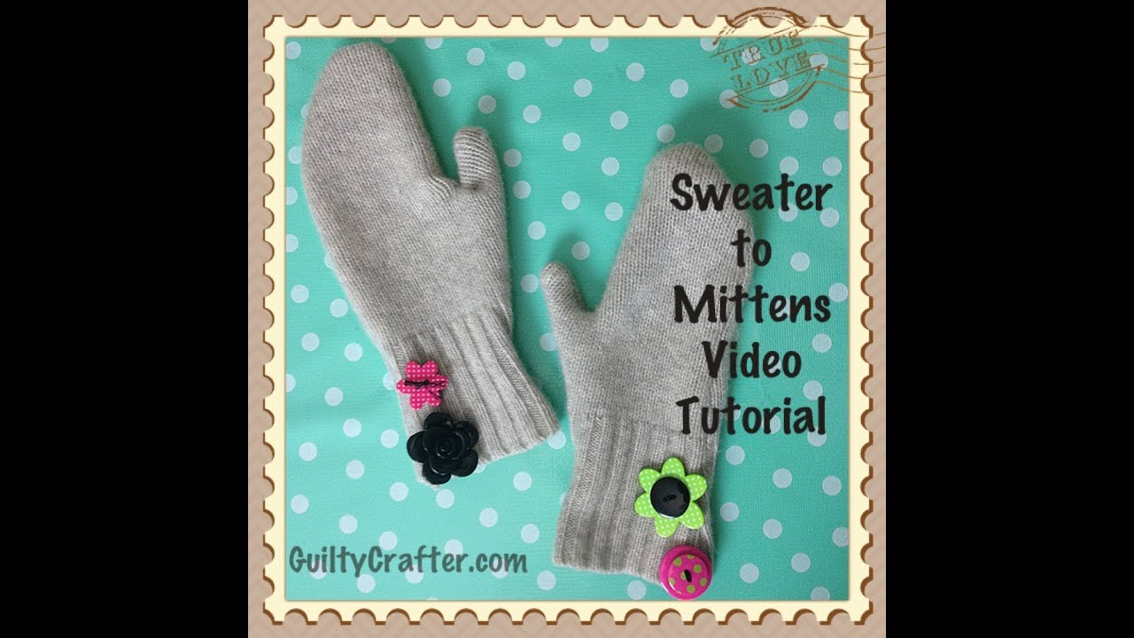 DIY Mittens Craft - YouTube