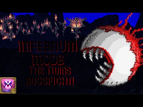 Terraria Calamity Mod Infernum Mode- The Twins Bossfight (Spazmatism ...
