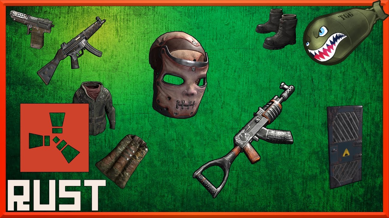 Rust Skins | Flesh Mask, Polymer Shotgun, Rabblerouser & Dombringer Aks ...
