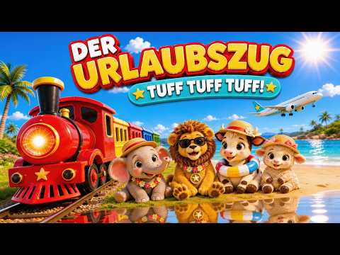 🚂 TUFF TUFF TUFF! Der Urlaubszug & die Tiere am Strand | Kinderlieder