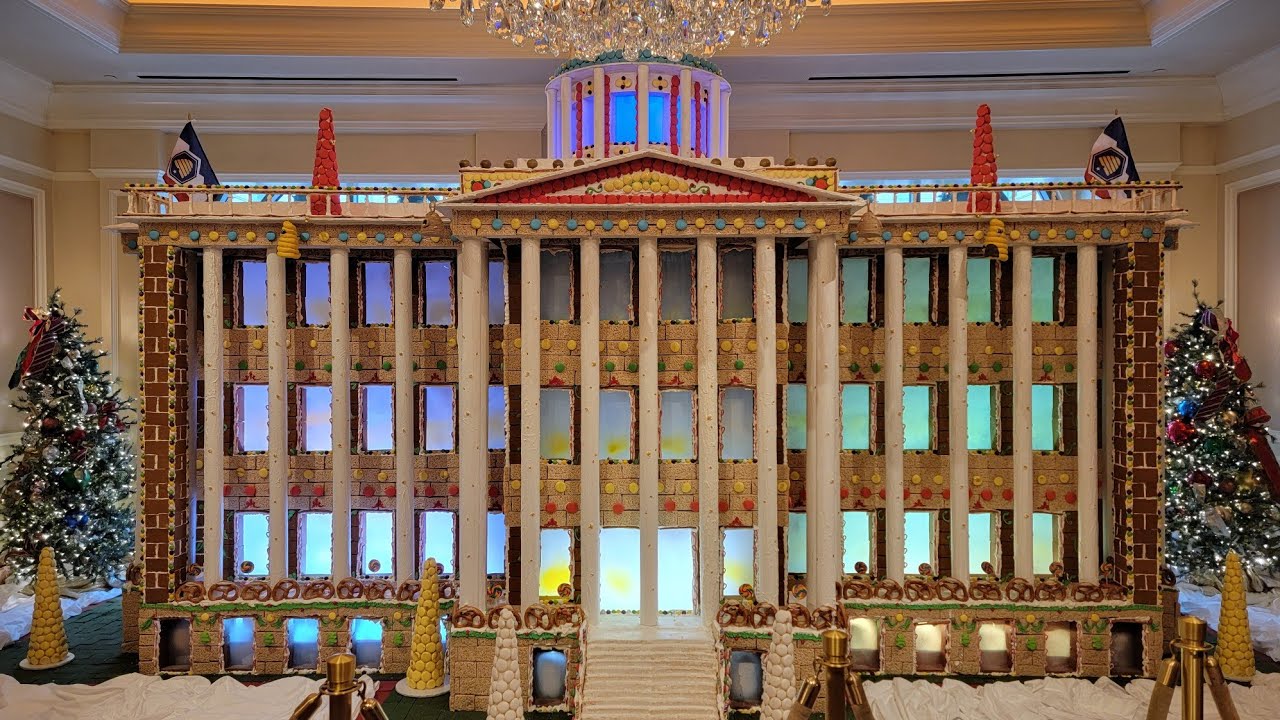 Massive Gingerbread House & Winter Holiday Windows at Grand America ...