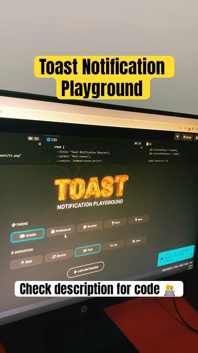 Toast Notifications Plugin | JavaScript | CSS Animations #frontend #shorts - YouTube