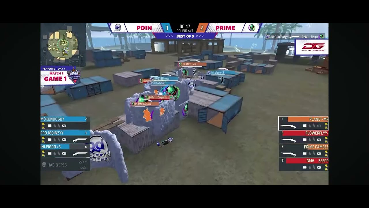 full match game 1 game 2 play off day 4 dunia games season 4 antara pd ...