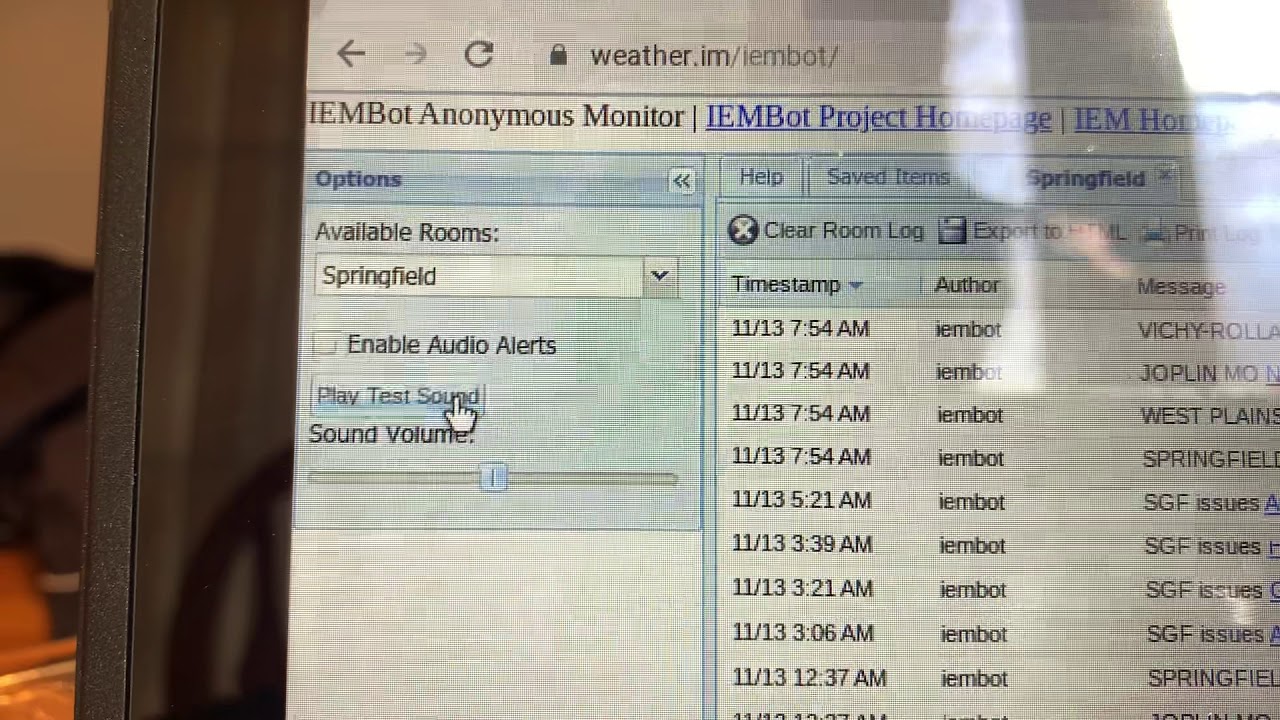 Weather IEMBOT alert tone sound - YouTube