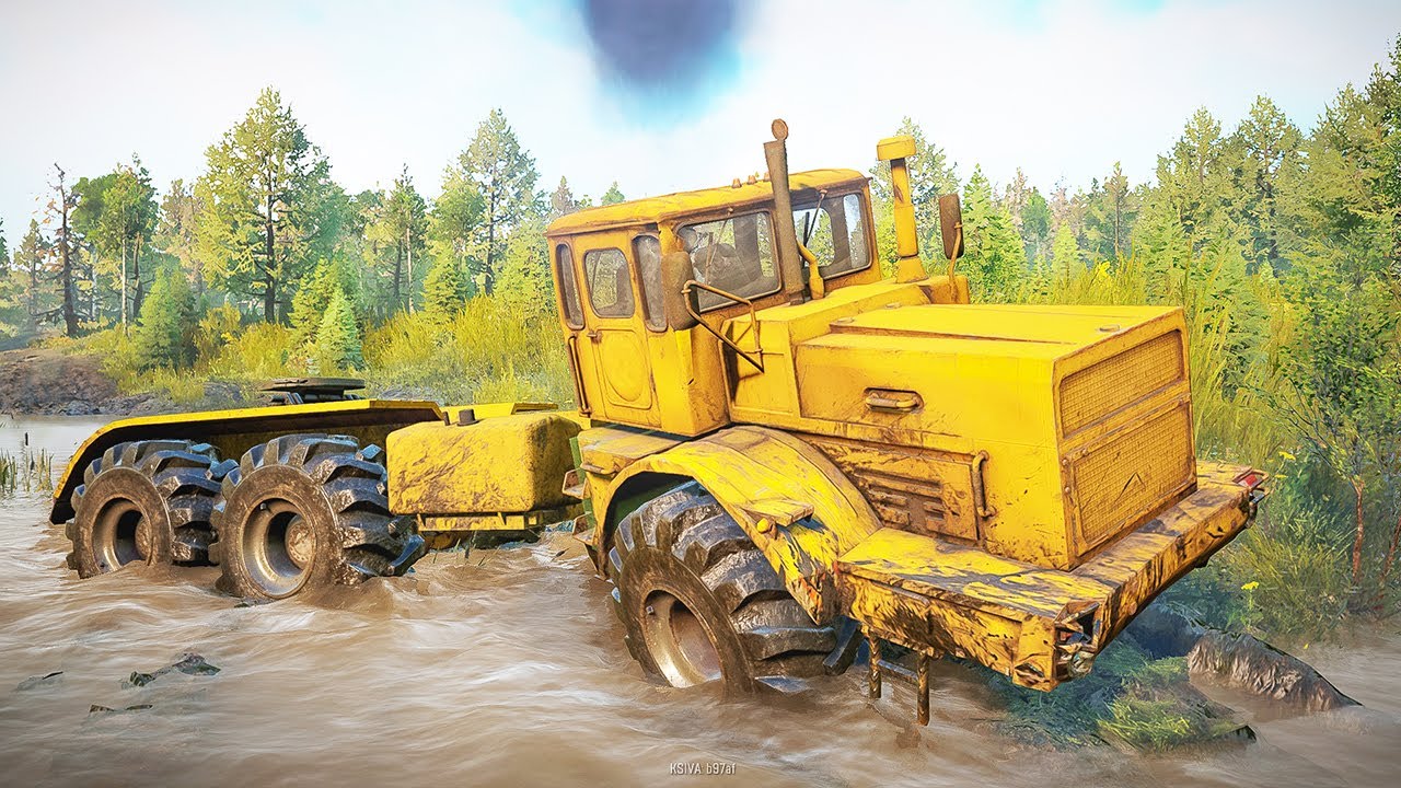 K-700 6x6 Kirovets Test Drive on Taymyr Map - SnowRunner - YouTube