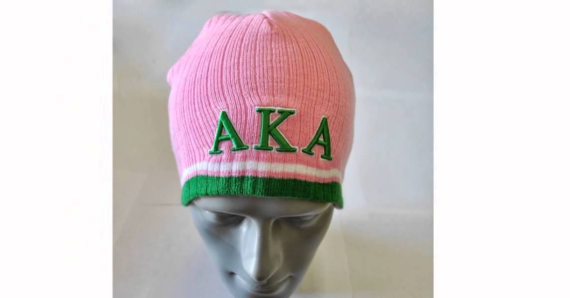 Greek Paraphernalia-Black greek Paraphernalia-Alpha Kappa Alpha Beanie ...