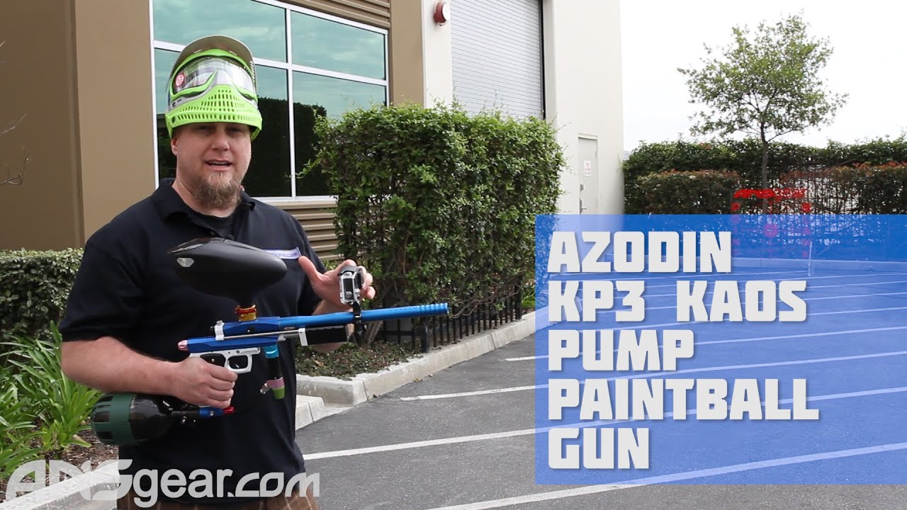 Azodin KP3 Kaos Pump Paintball Gun - Shooting Video - YouTube