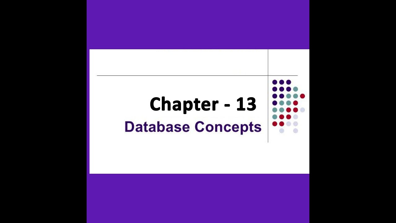 II PUC - Chapter 13 - Database Concepts - Part 8 - YouTube