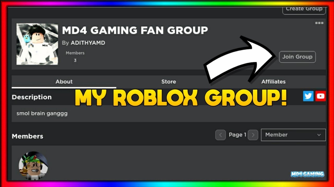I MADE A ROBLOX FAN GROUP! COME JOIN! || ROBLOX - YouTube