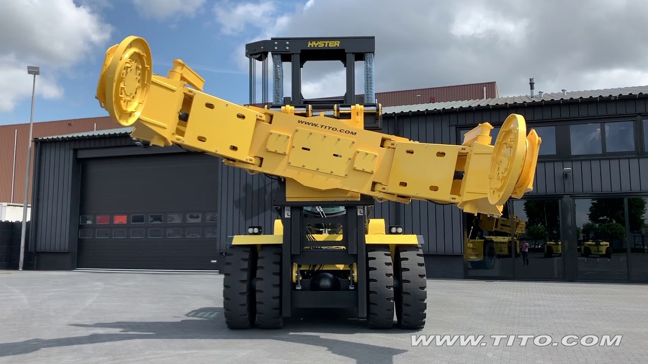 tito.com // Hyster / IMT tire handler 360° rotating pads and side-shift ...