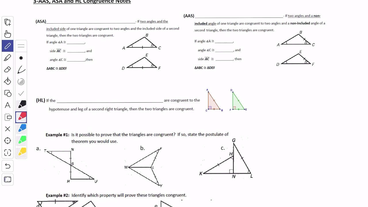 AAS, ASA and HL Notes - YouTube