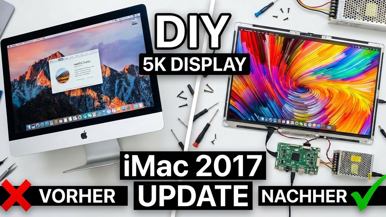DIY 5K Display: iMac 27 Zoll (2014-2020) mit Umbau-Kit Update - YouTube