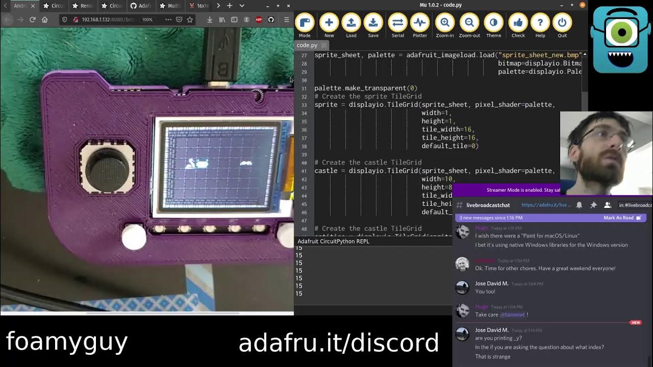 CircuitPython Library PRs and Game Development - YouTube