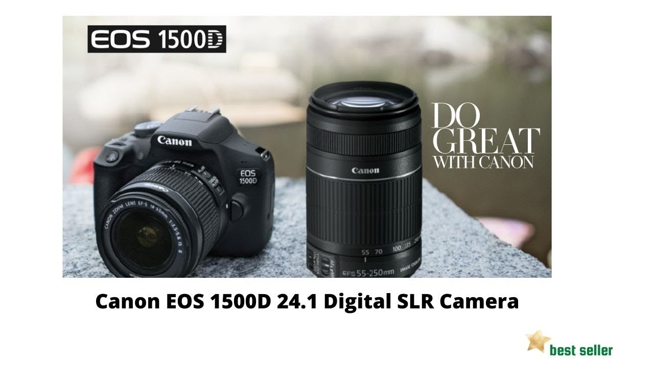 Canon EOS 1500D 24 1 Digital SLR Camera Black Review and Buy - YouTube