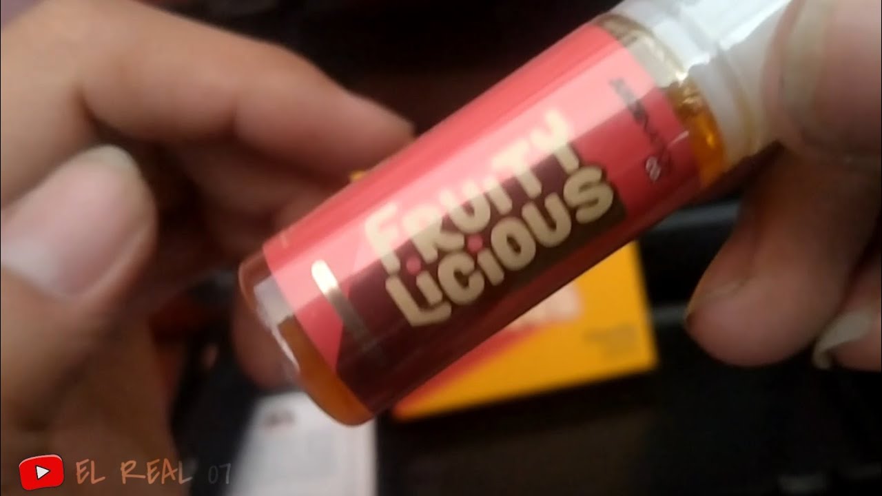mencoba liquid fruity licious rasa strawberry cywi, pod / vape - YouTube