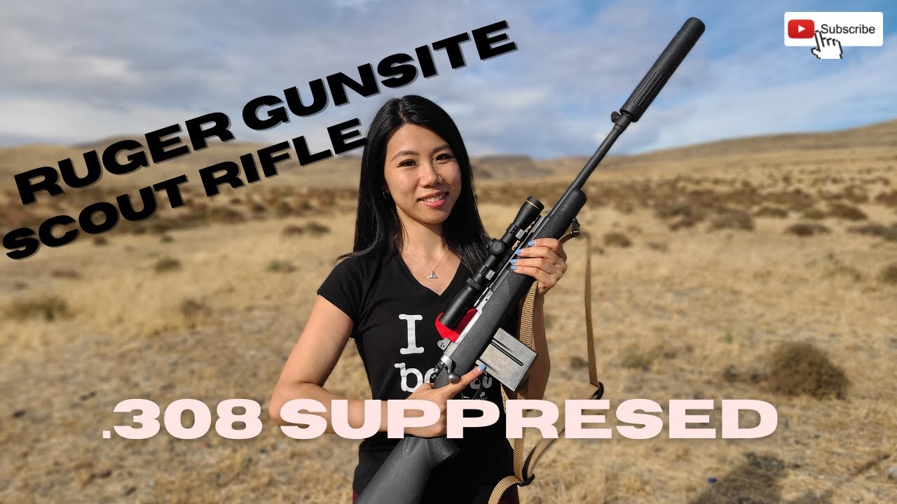Ruger Gunsite Scout Rifle .308WIN SUPPRESSED - YouTube