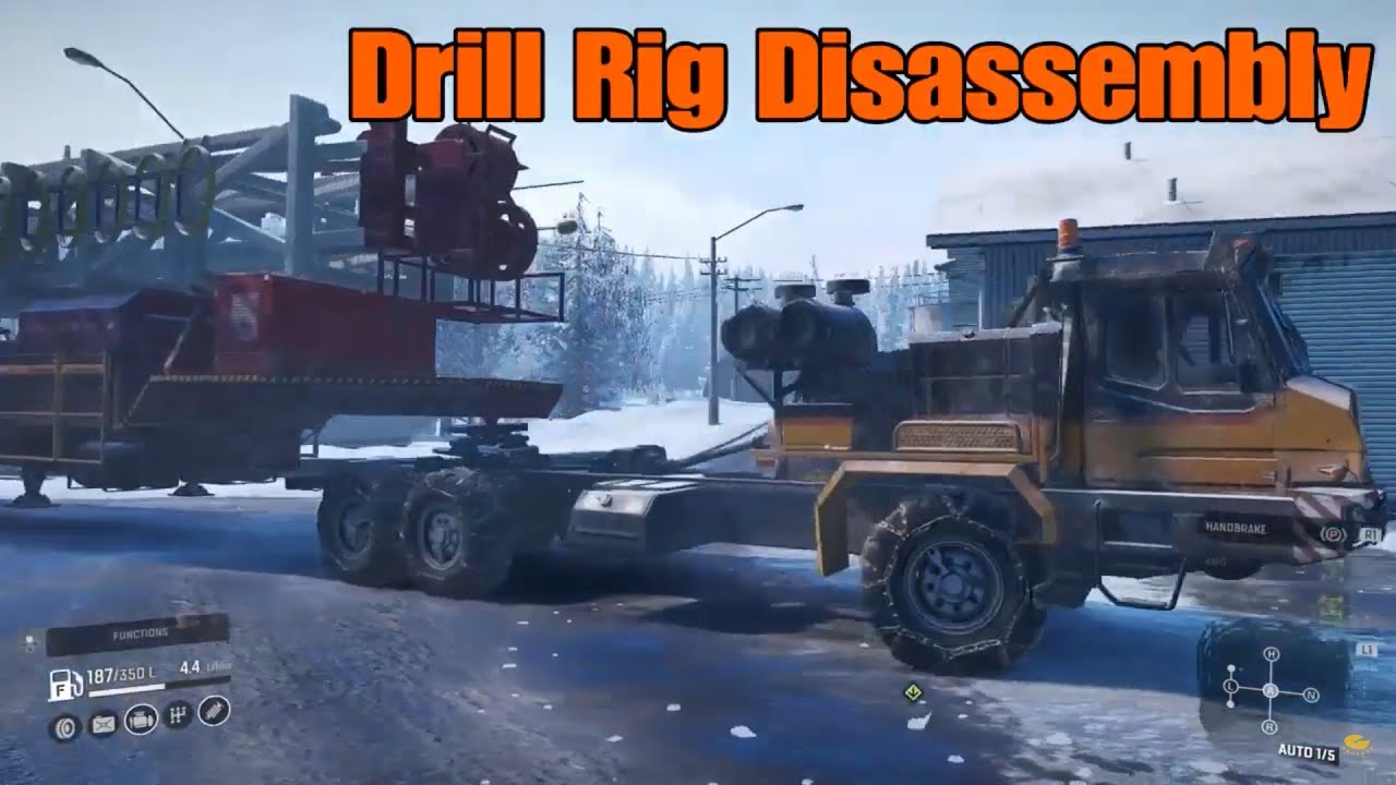 Snow Runner Drill Rig Disassembly Contract - YouTube