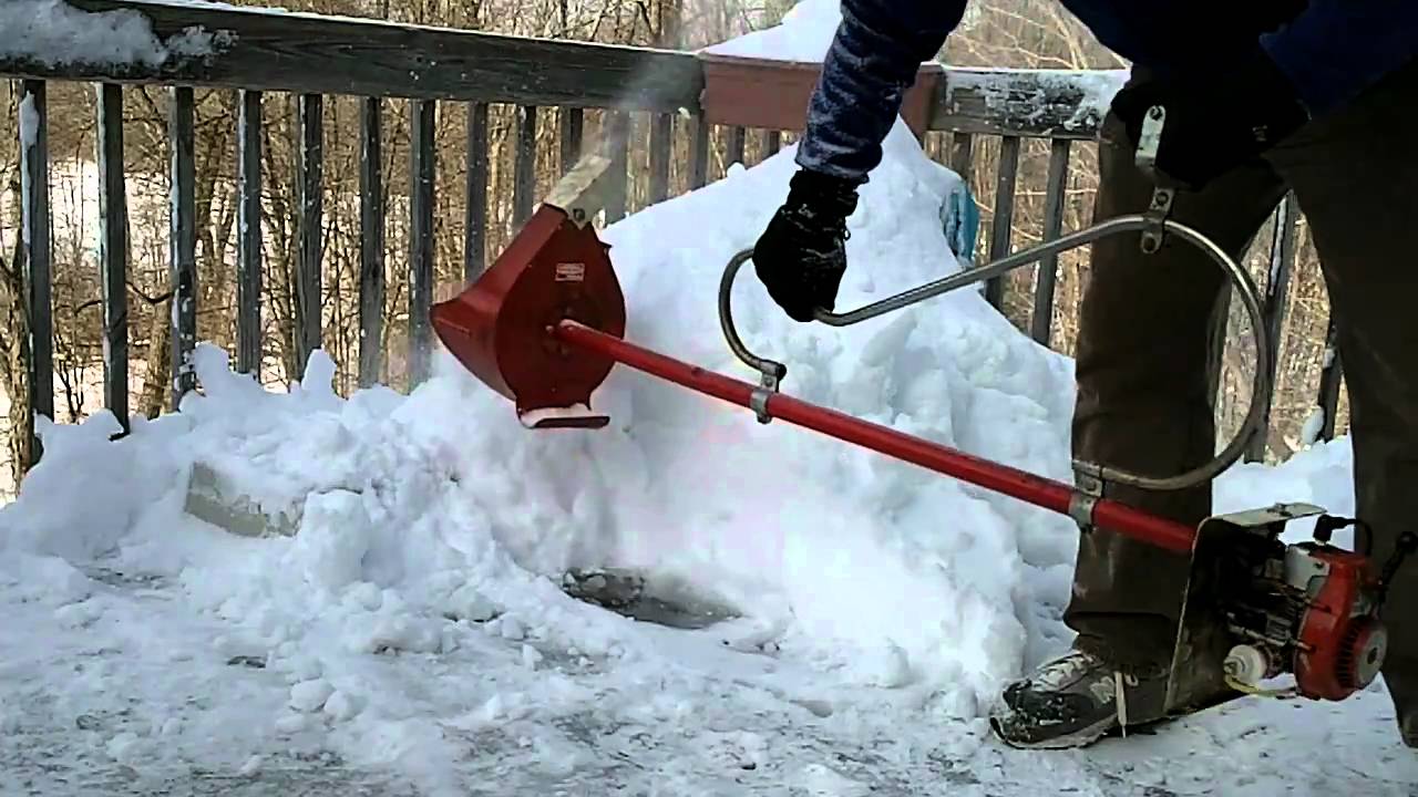 Polaris Power Pole H Snow Clearing - YouTube