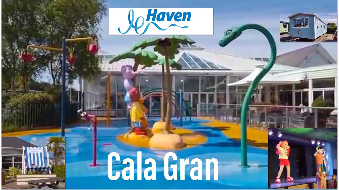 Cala Gran Haven holiday park tour caravan, site, pool & enterainment ...