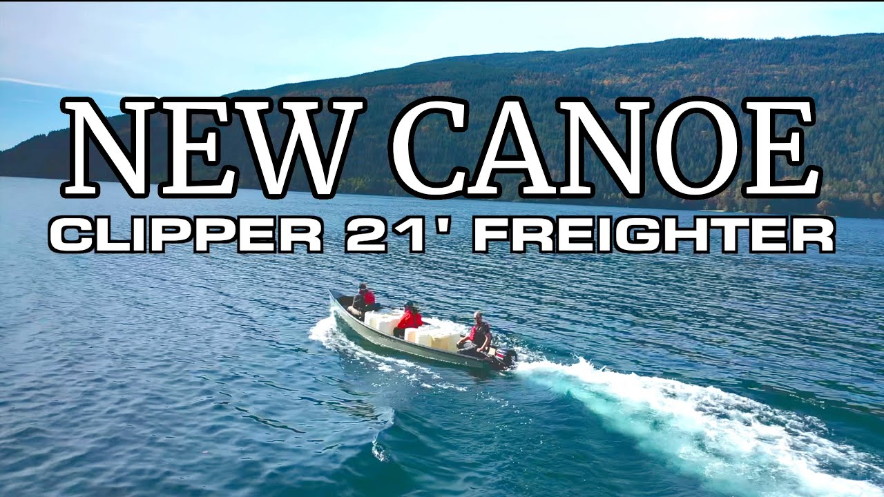 The New Clipper 21' Freighter canoe - 3000 pound water test - YouTube