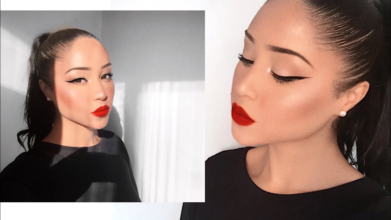 Winged Eyeliner Red Lips — Isdianys Youtube