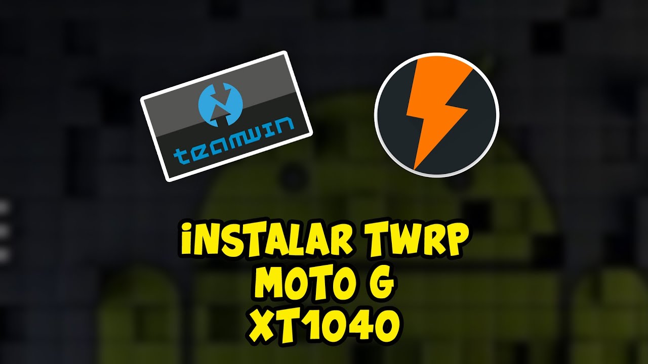 Instalar el recovery TWRP a el Moto G XT1040 - YouTube