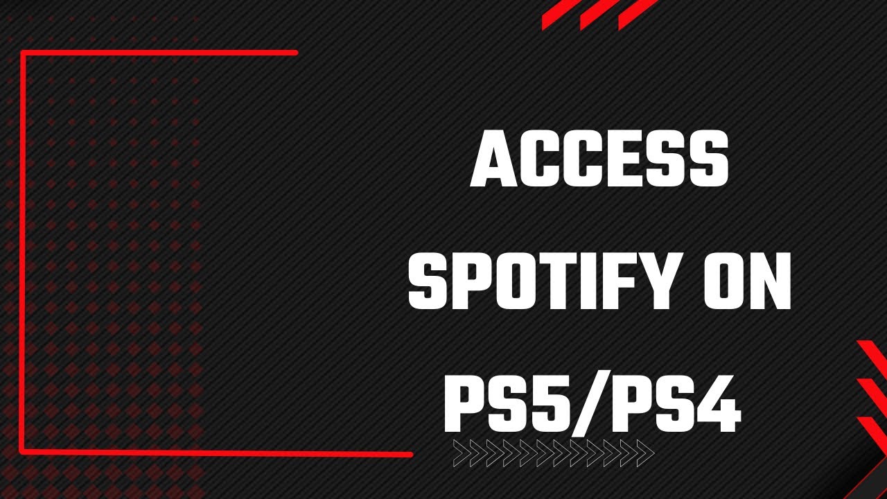 HOW TO ACESS SPOTIFY ON PS5/PS4 - YouTube