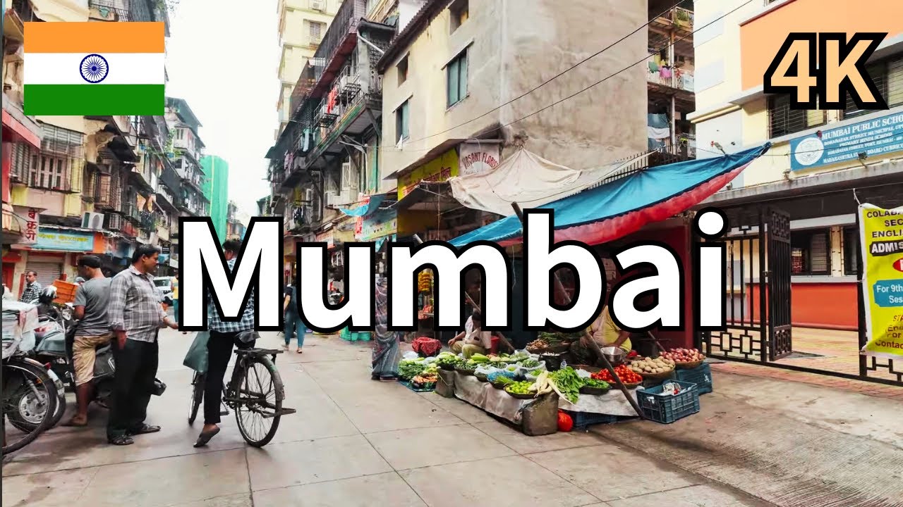 【Mumbai Walk 4K】Explore Mumbai Streets | Walking Tour of India’s Lively ...