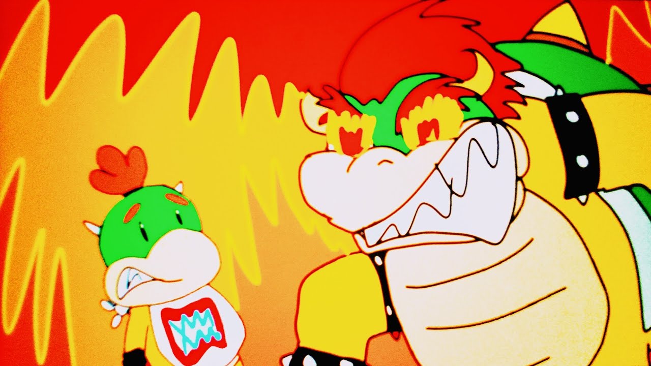 Bowser Junior smash his dad TV Collab - YouTube