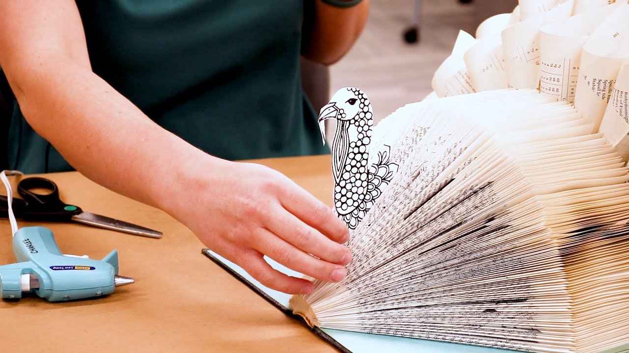 Folding Book Turkey - Craft Class - YouTube