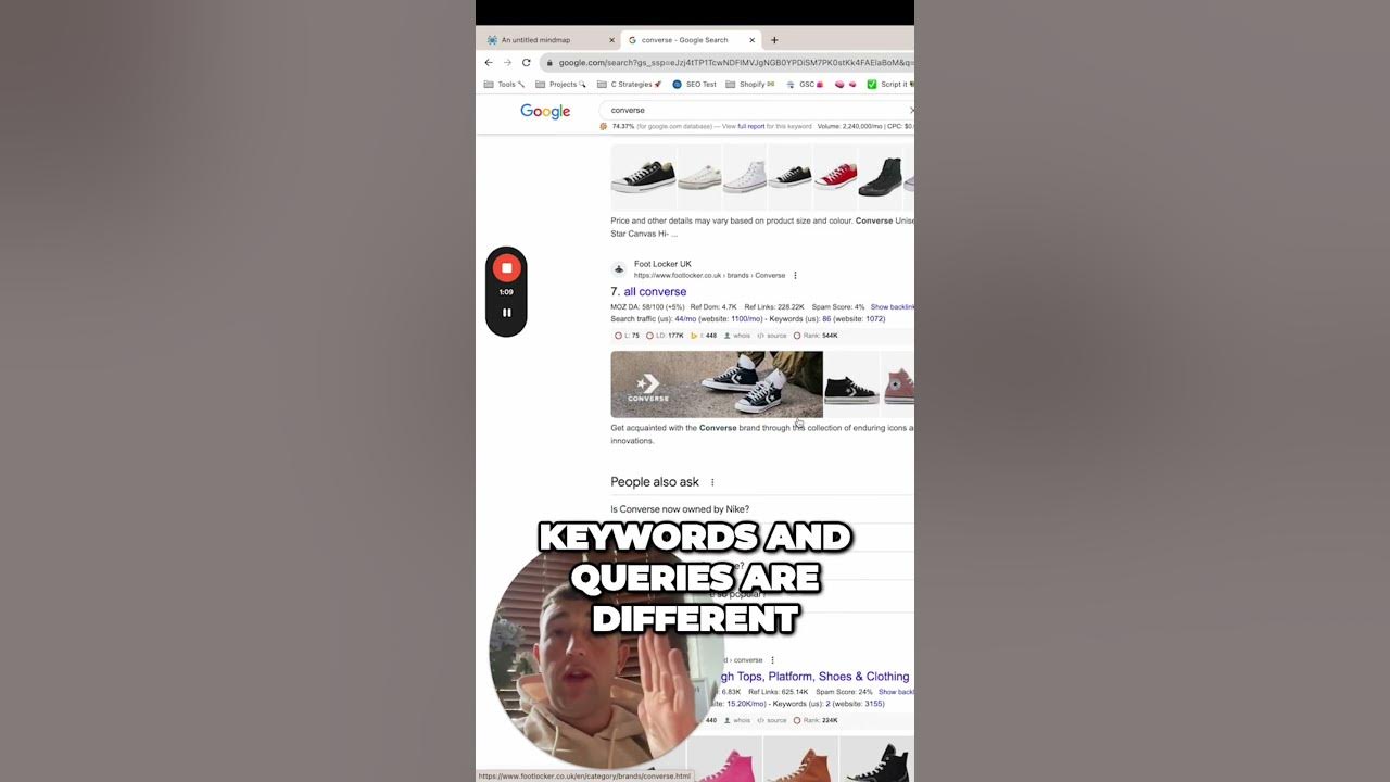Ecommerce Keywords vs Queries for your eCommerce Keyword Research 📈 - YouTube