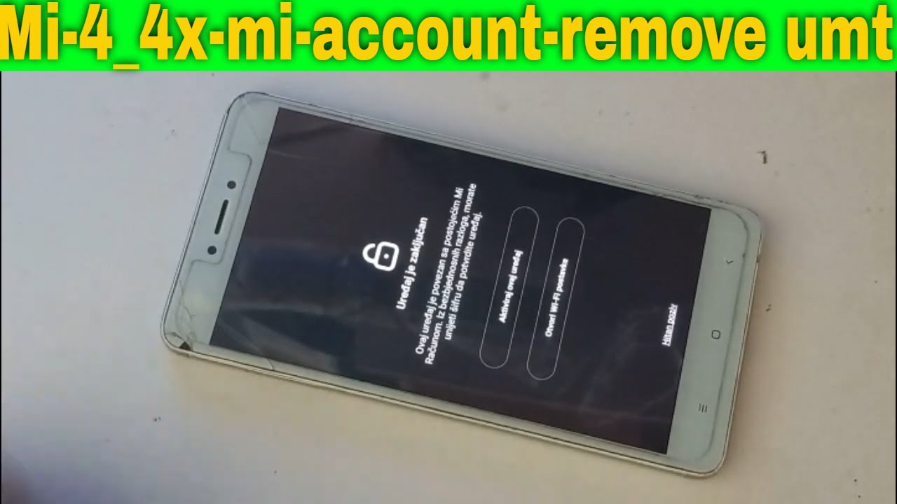 redmi 4 mi account remove umt/Xiaomi Redmi 4 (MAI132) MI ACCOUNT UNLOCK ...