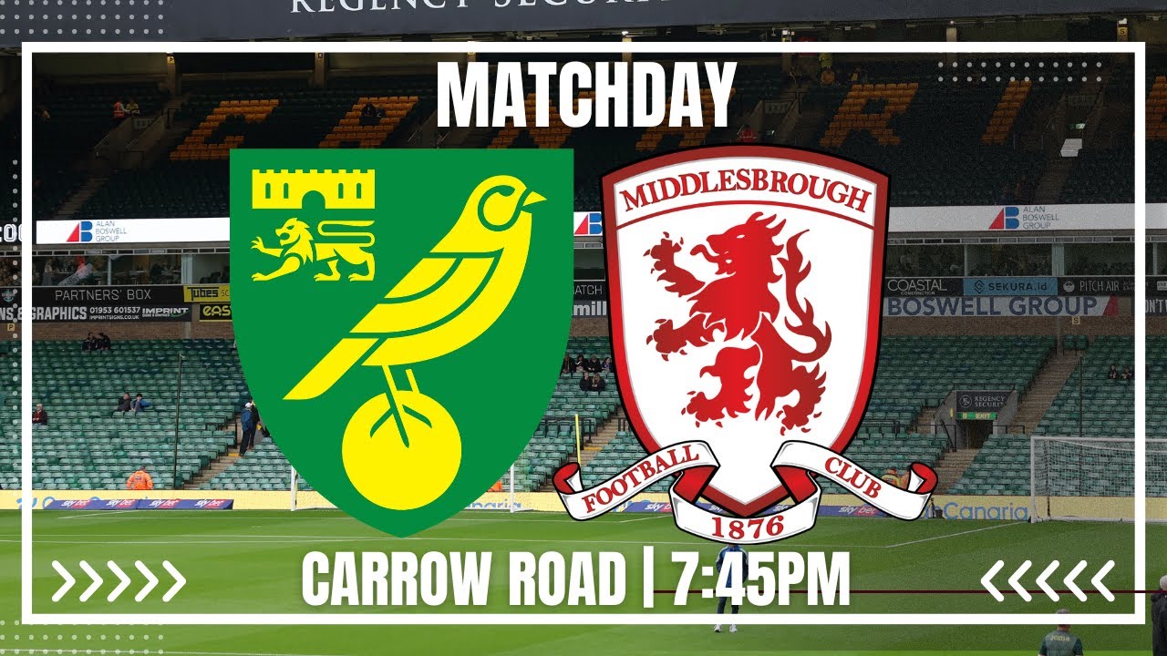 TEAM NEWS LIVE: Norwich City v Middlesbrough - YouTube