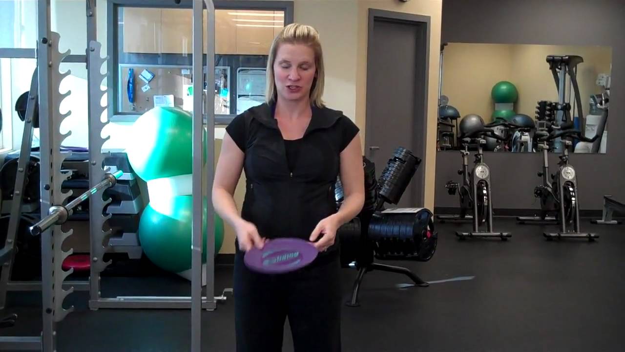 Gliding Slide Disc Exercise: Long Lunge - YouTube