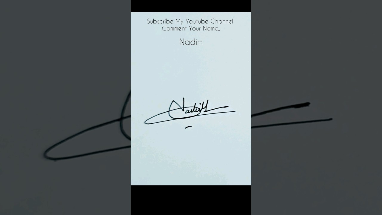 How to write N signature | Signature Style - YouTube