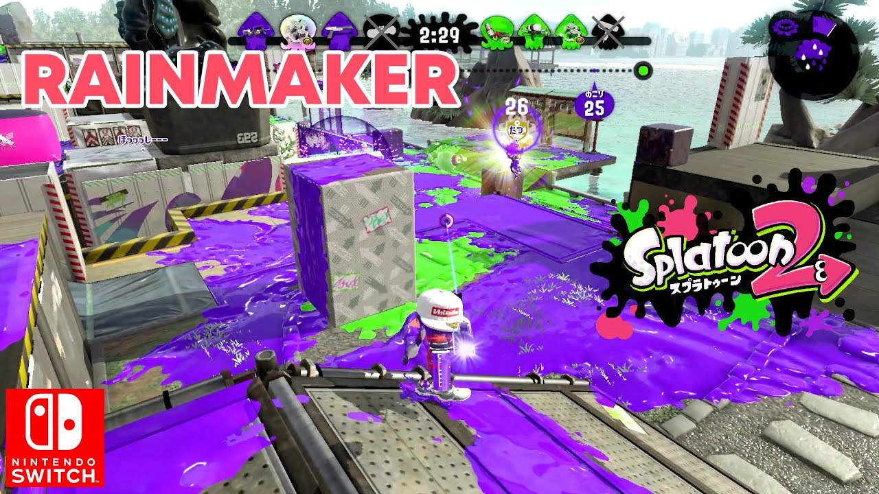 Splatoon 2 スプラトゥーン2 Eliter 4k Scope 4Kスコープ ガチホコバトル Rank S+ Battle ...