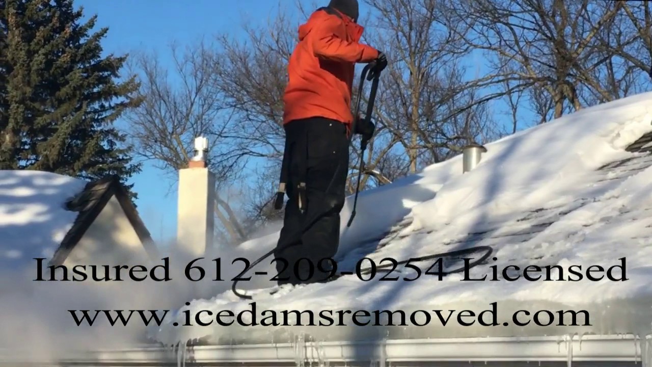 Steam Ice Dam Removal Service - YouTube