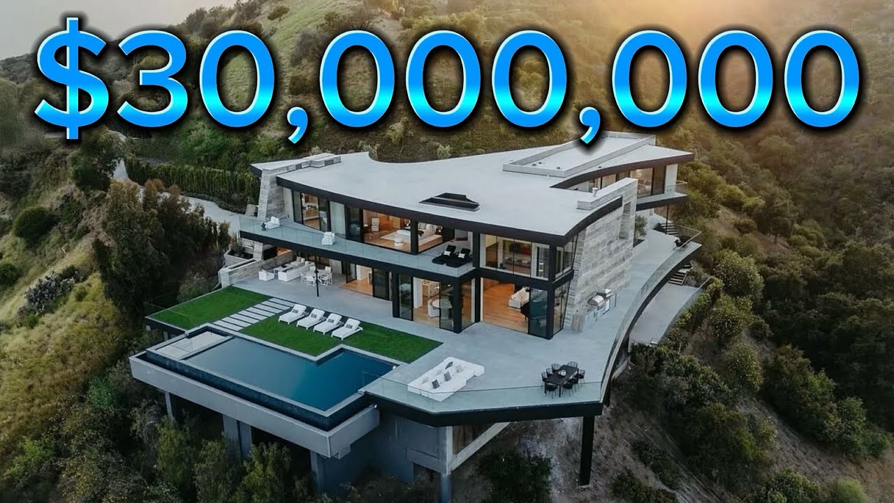 Inside a $30,000,000 Custom Luxury Estate with a Spiral Staircase in LA ...