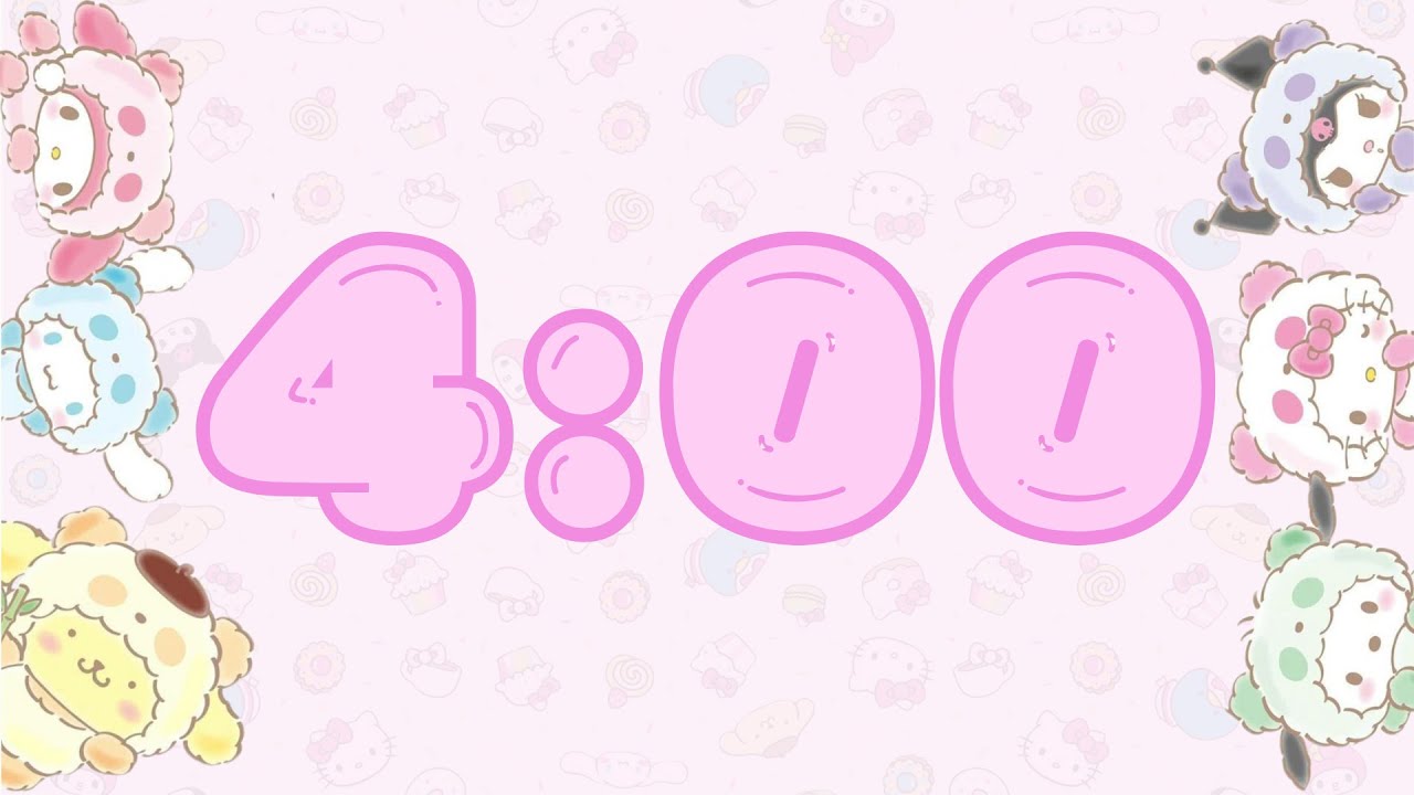 4 Minute Timer Sanrio - Calm and Relaxing Music - YouTube