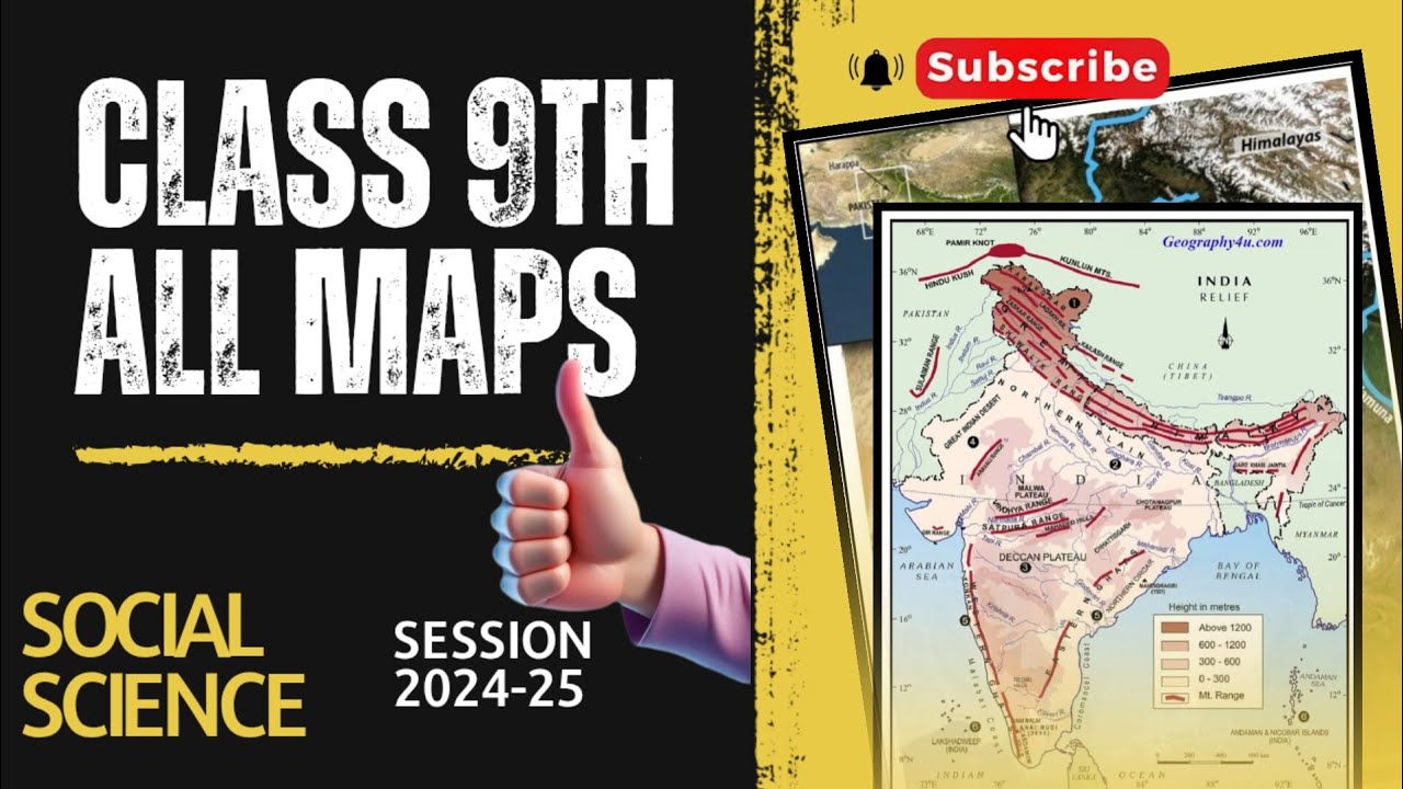 Complete Map work 🎯| CBSE 9th class | social science | All chapters ...