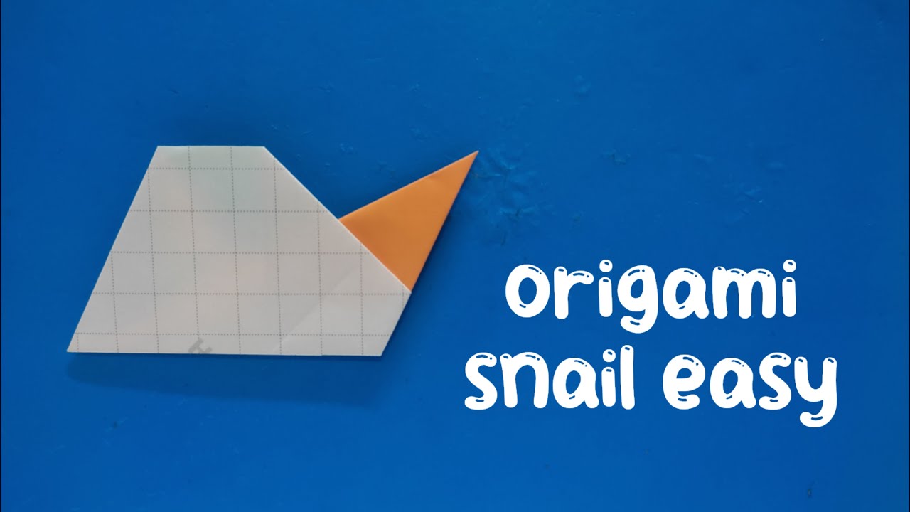 Origami Snail Easy - How To Make Snail Easy Step By Step - YouTube