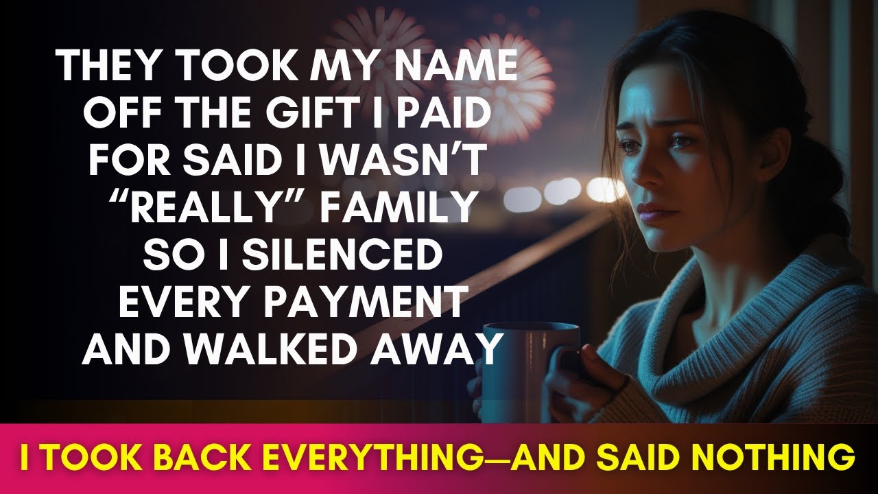 They Took My Name Off the Gift—So I Took Back Everything I Paid For ...