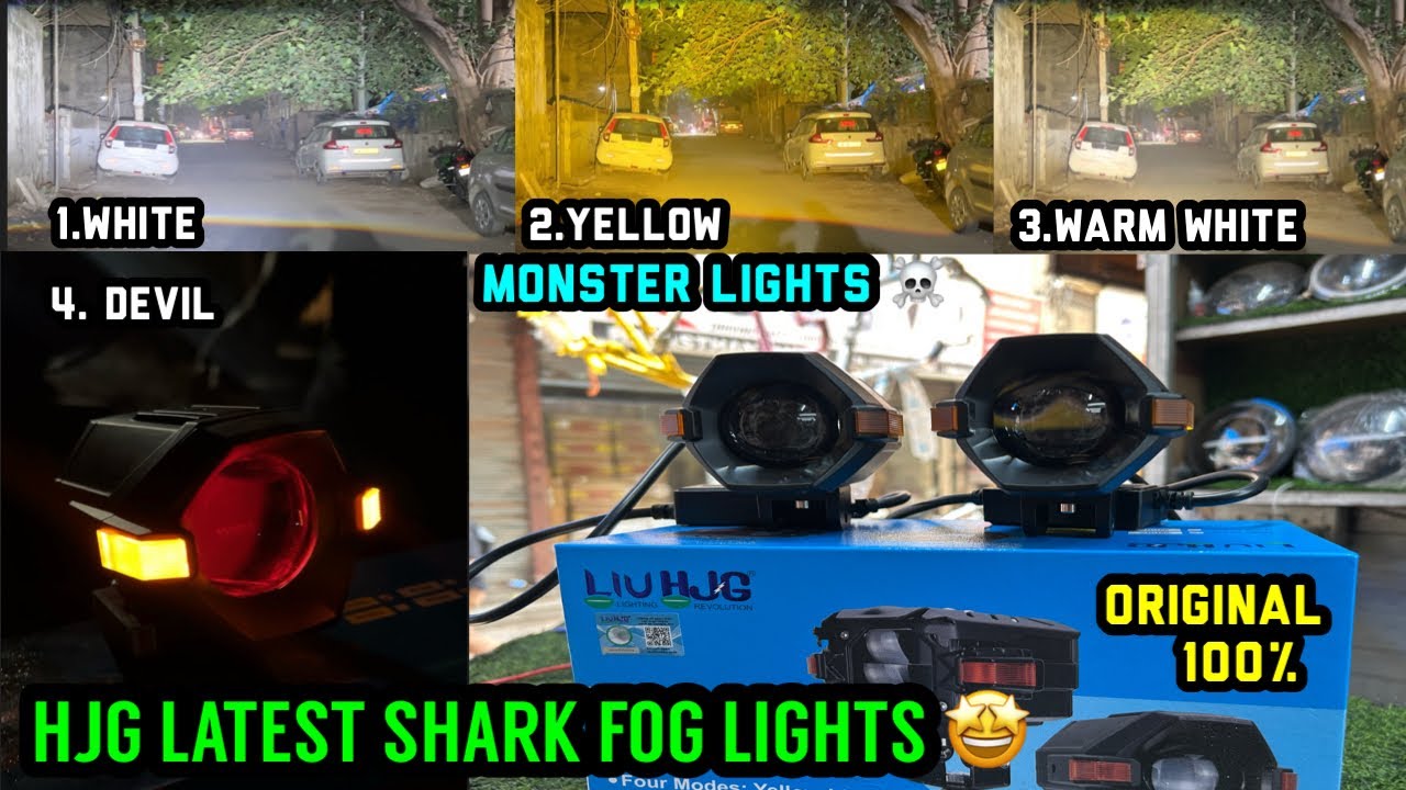 HJG LATEST SHARK FOG LIGHTS 🤩 FIRST TIME UNBOXING ️DELIVERY AVAILABLE 🚛 ...