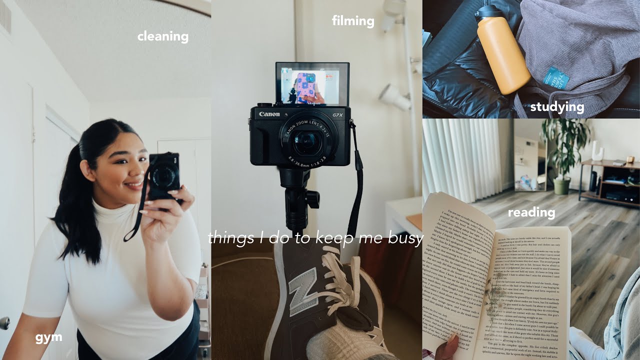keeping myself busy (gym/chores/studying/cleaning) - YouTube