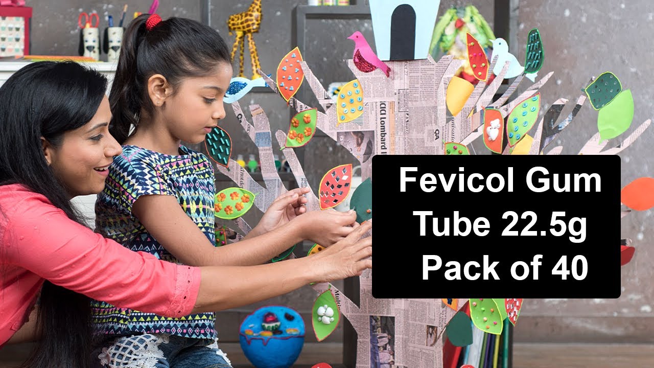 Fevicol Gum Tube 22.5g Pack of 40 - YouTube