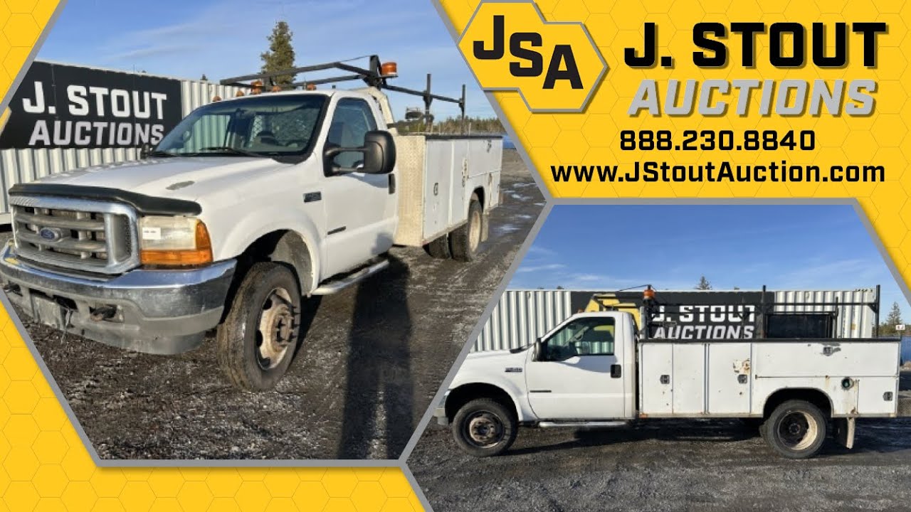 2001 Ford F450 SD Dually Utility Truck - YouTube